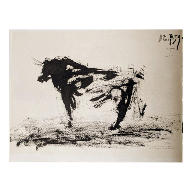 Pablo Picasso, Bull, 1961, Lithograph | Chairish