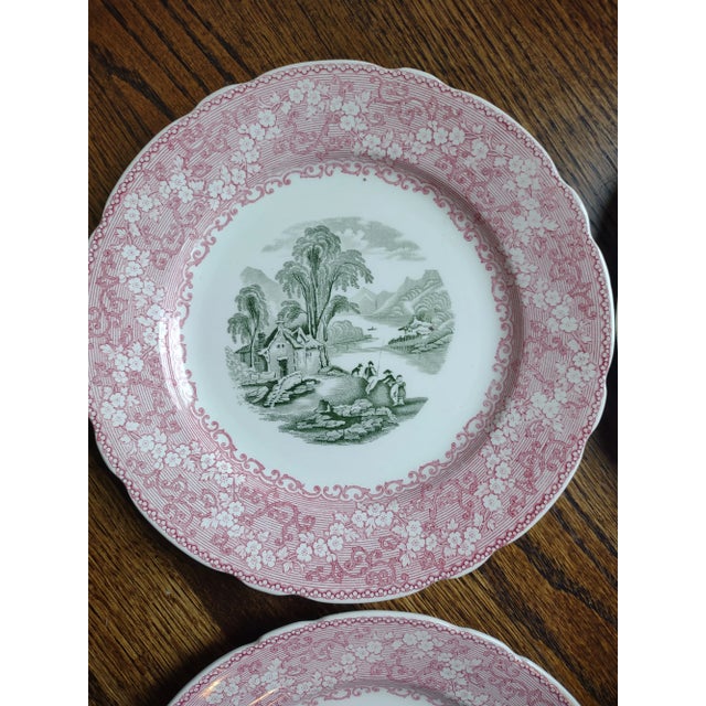 Early 20th Century Royal Cauldon Plates- Set of 4 | Chairish