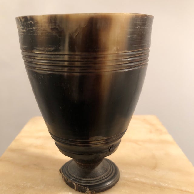 Antique Ethiopian Hand Turned Horn Drinking Cup/ Beaker (Wanche) | Chairish