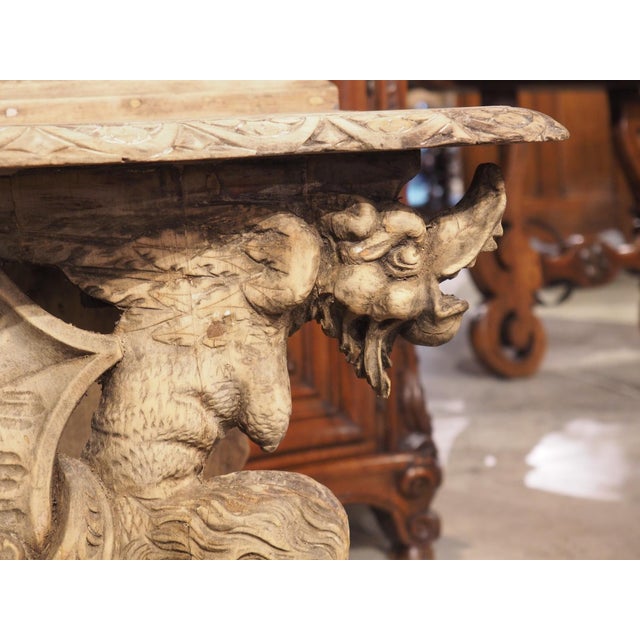 Bleached Renaissance Style Walnut Sgabello Chair From Italy, Circa 1870 ...