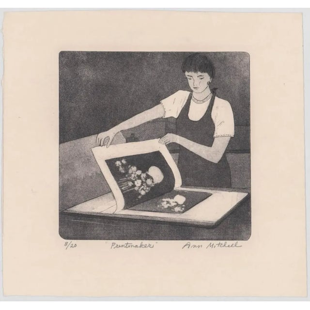 1990s Ann Mitchell Printmaker Etching | Chairish