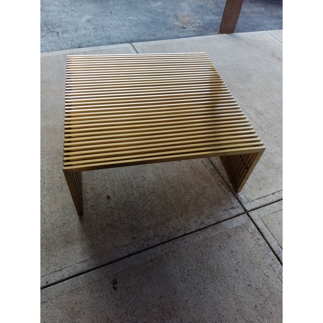 Gold Modern Coffee Table | Chairish