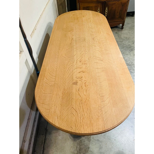 Antique English Oak Oblong Dining Table | Chairish