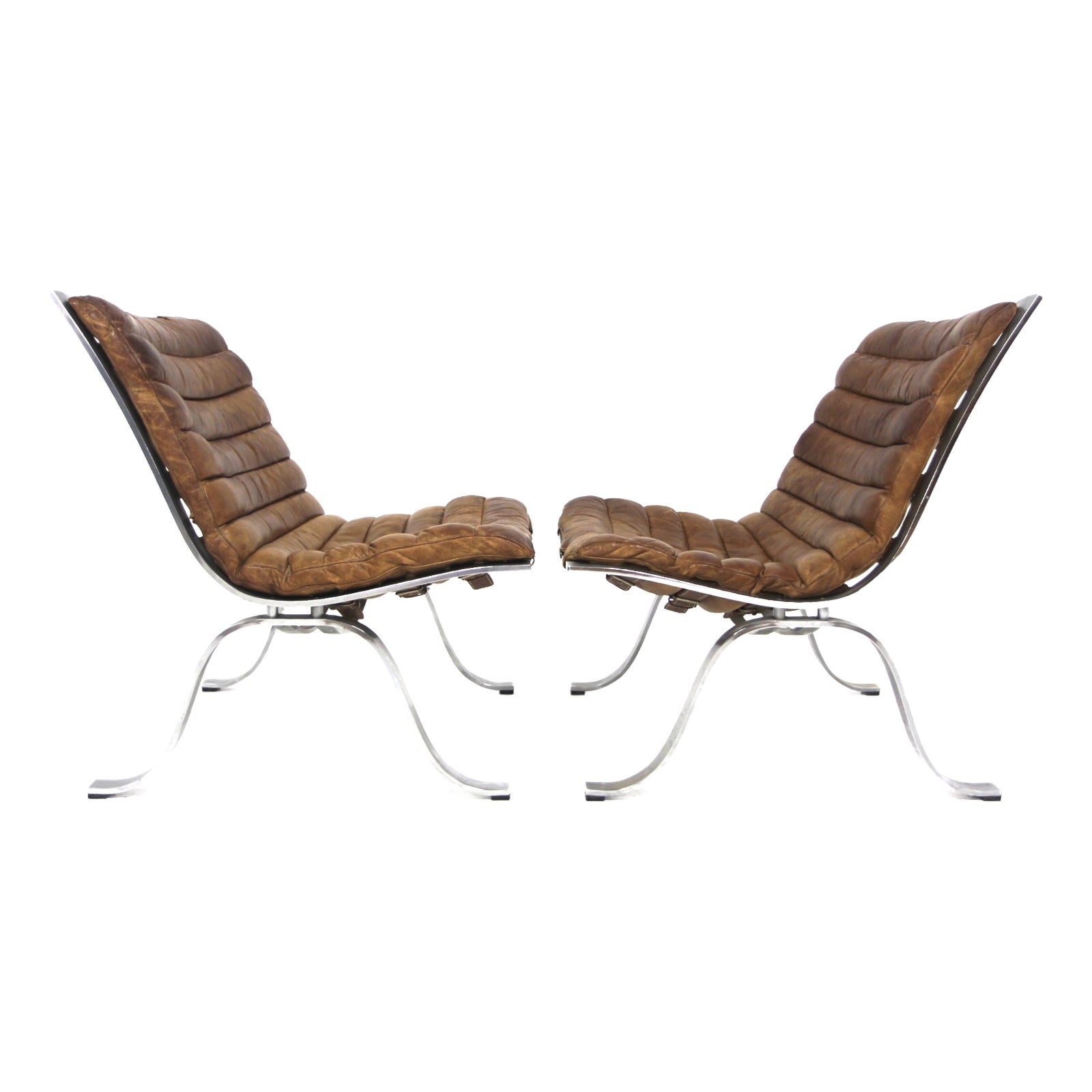 Ari Lounge Chairs by Arne Norell, Sweden, 1960s, Set of 2 | Chairish