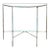 Jessa Forged Metal Console Table - Silver | Chairish