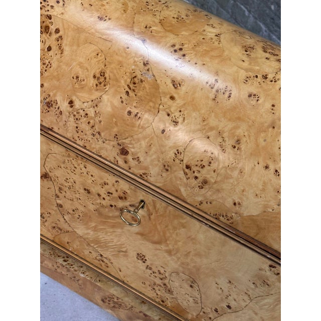 Italian Olive Burlwood Trunk on Base, 1970 | Chairish