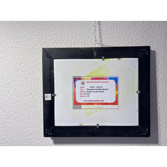 Abstract Painting on Board by Serg Graff "Spongebob and Bikini Bottom ...