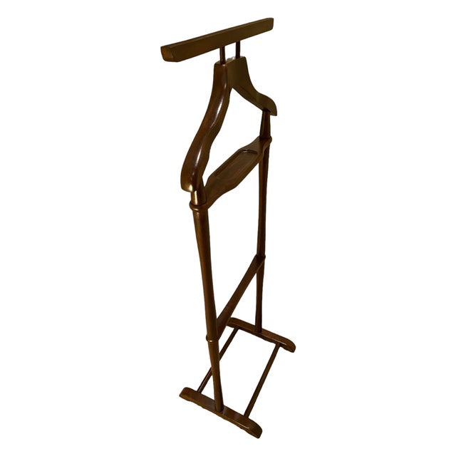 1960s Solid Mahogany Butler/Valet Stand | Chairish