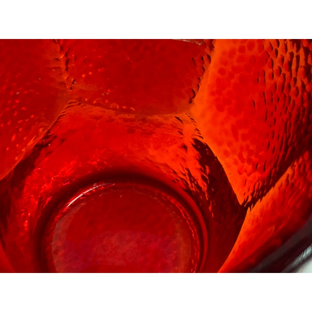 1960s Mid Century Modern Ruby Red Viking Glass | Chairish