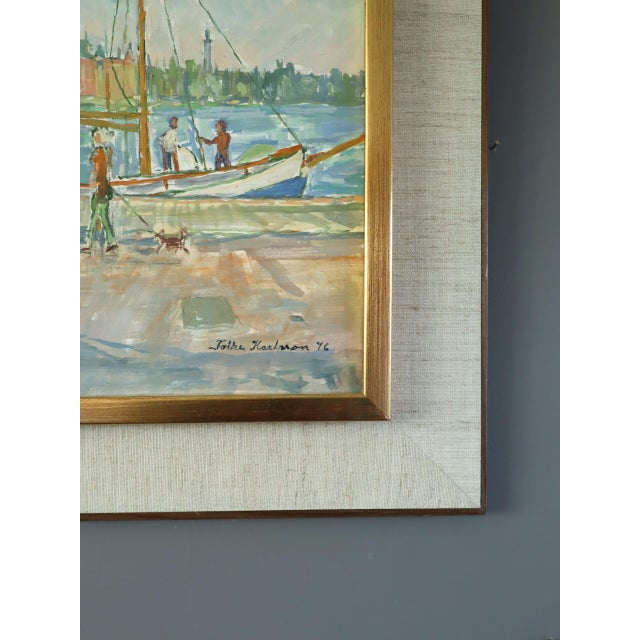 1976 Modernist 'Harbour Promenade' Vintage Original Coastal Street ...