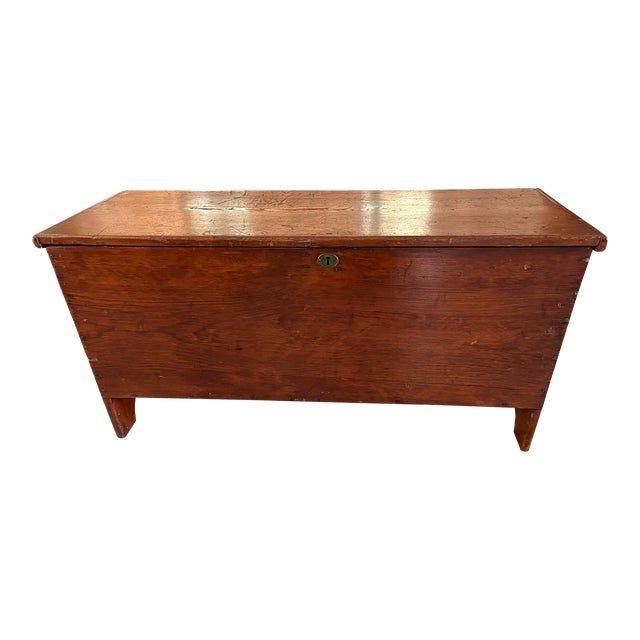 Antique Primitive Pine Trunk,circa 1850 | Chairish