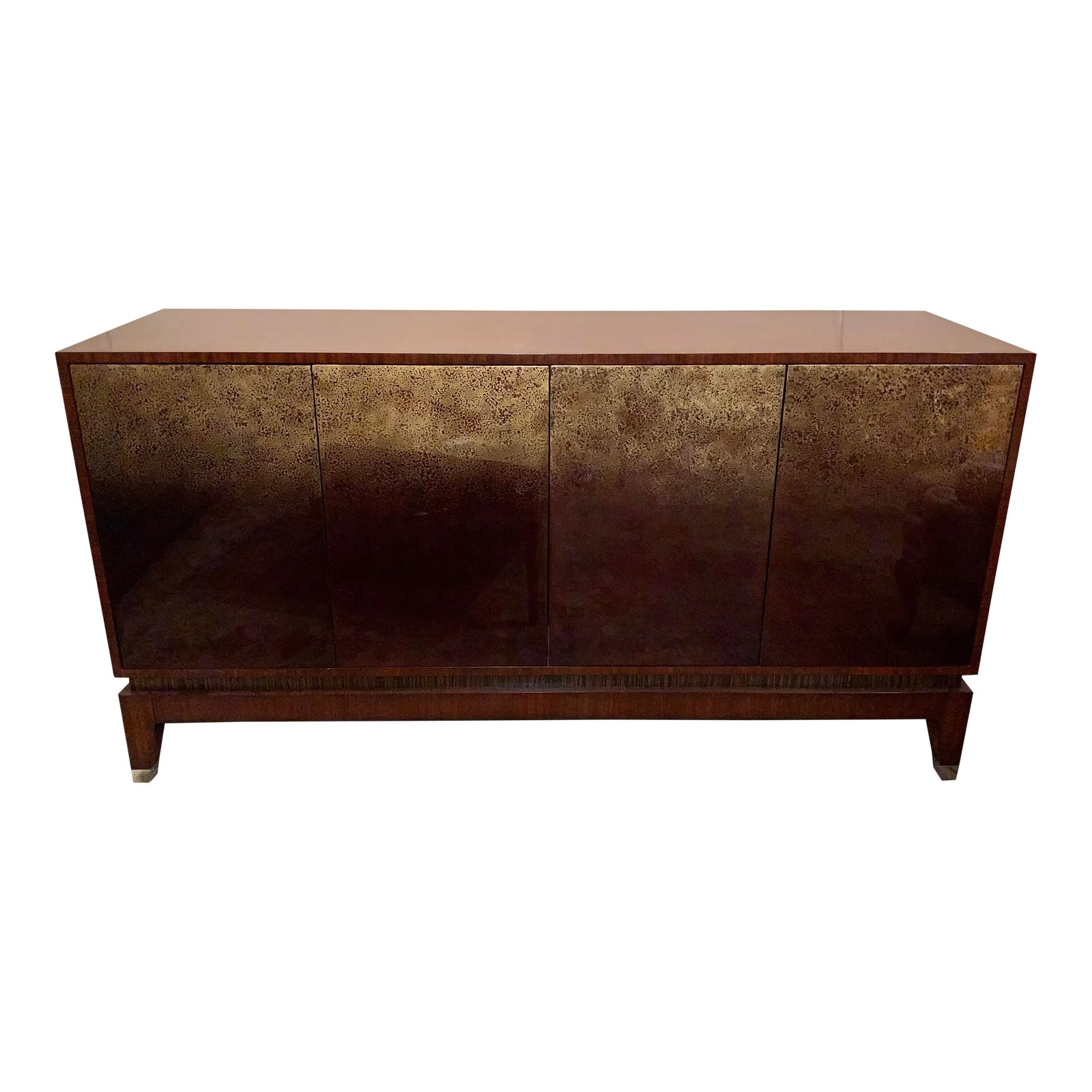 Theodore Alexander Modern Mahogany Finished Buffet as Is | Chairish
