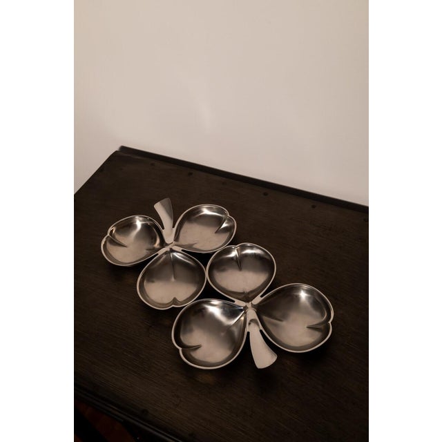 Pair of Vintage French Trèfle Appetiser Dishes by Jean Couzon | Chairish