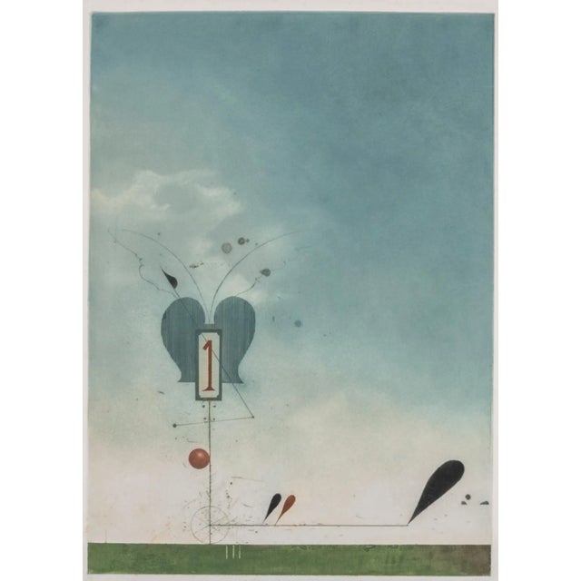 1980s Josef Werner Das Gefallt Color Etching | Chairish