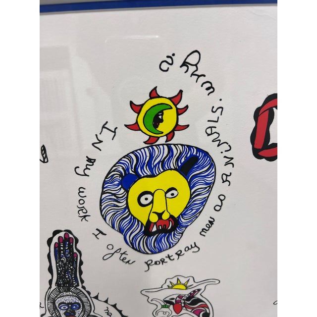 Niki De Saint Phalle Custom Framed " California Diary" Serigraph Signed ...