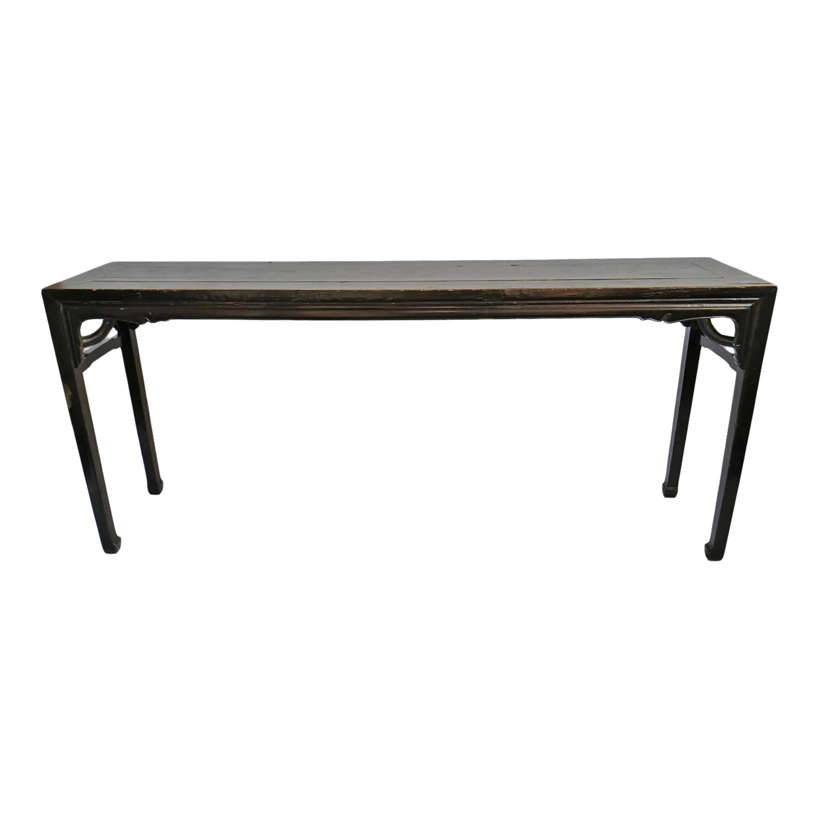 Antique Black Ming Console Table | Chairish
