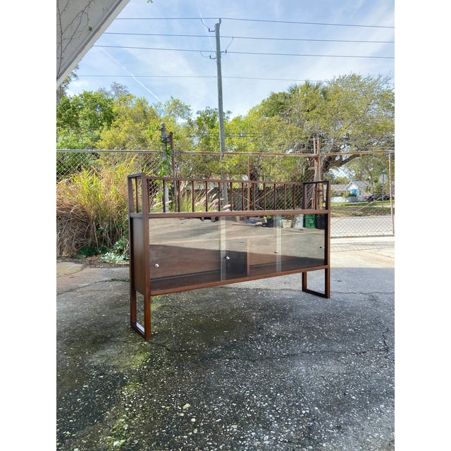 Mid 20th Century Mid 20th Century Stanley Display Credenza Shelf With ...