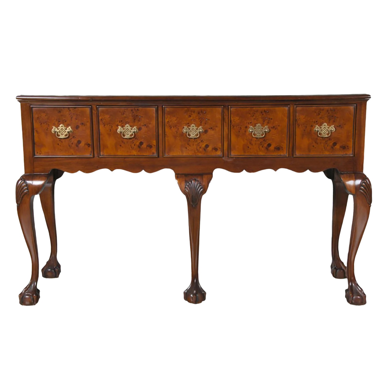 Burled Hunt Sideboard | Chairish
