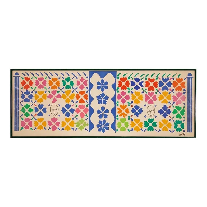 Henri Matisse "Large Decoration With Masks" Vintage MCM Lithographic ...