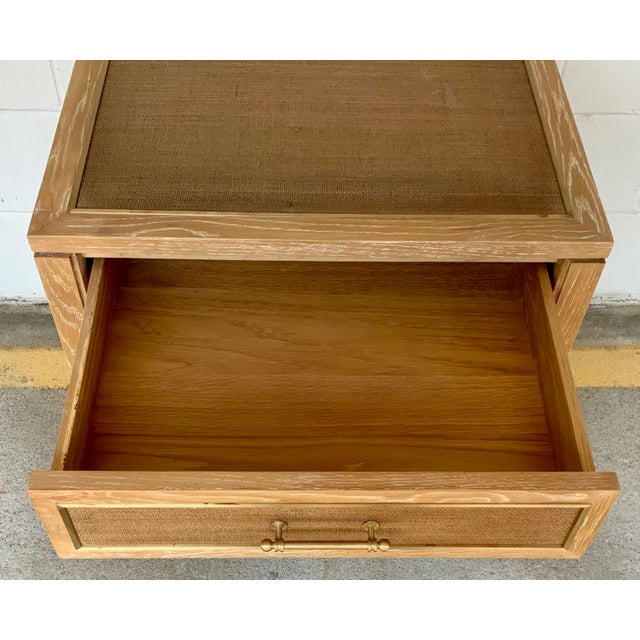 Villa & House Modern Cerused Oak Paulina Side Table | Chairish