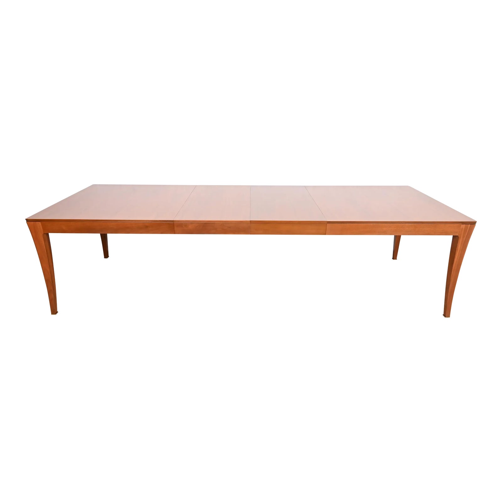 Bill Sofield for Baker Furniture Modern Walnut Extension Dining Table ...