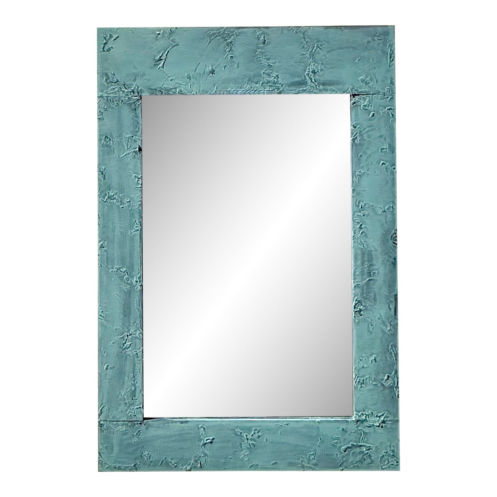Vintage Boho Verdigris Mirror | Chairish