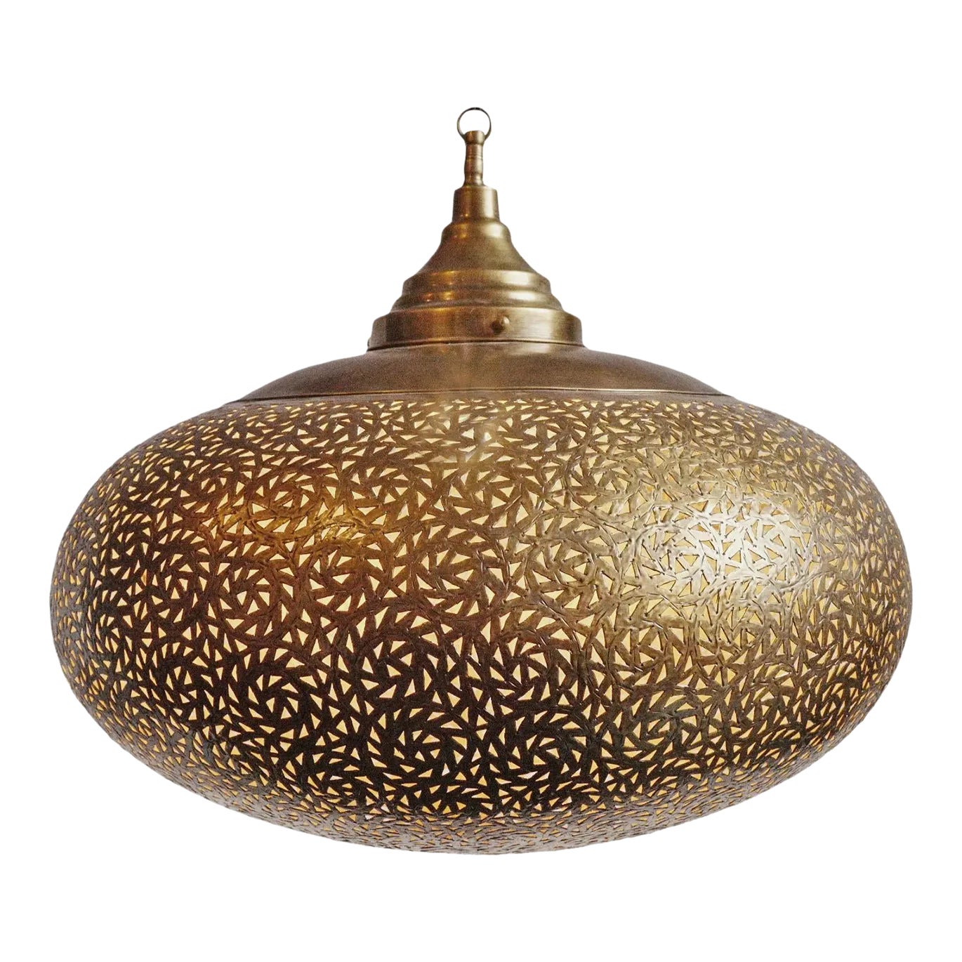 Brass Karma Pendant Light | Chairish