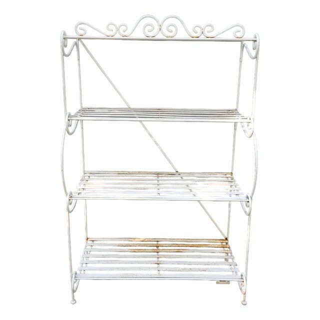 Antique French Wrought Iron Rack for Pots and Plants | Chairish