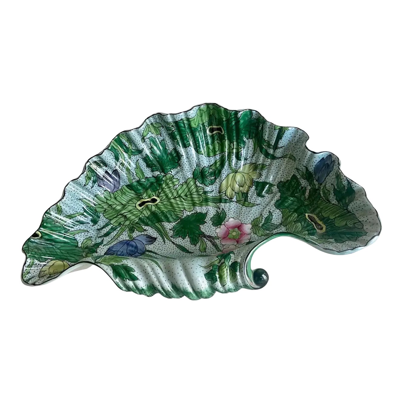Porcelaine De Paris Clam Shell Bowl | Chairish