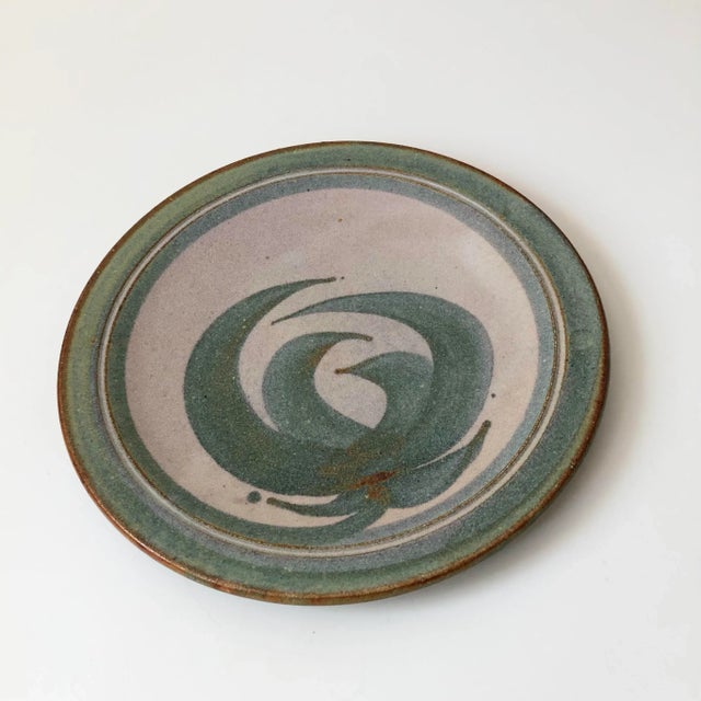1980s Studio Pottery Plate | Chairish