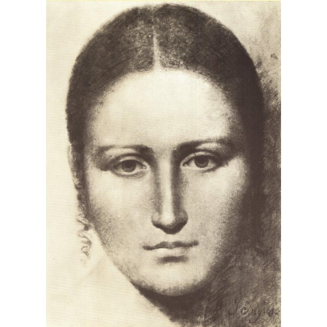 1990s Dominique Ingres 'Portrait' Modernism Black & White Offset ...
