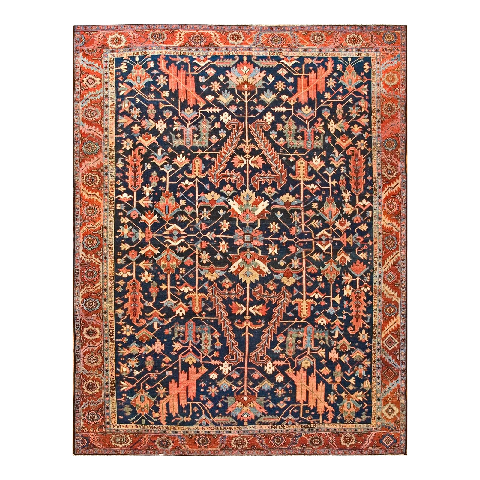Early 20th Century n.w. Persian Heriz Carpet | Chairish