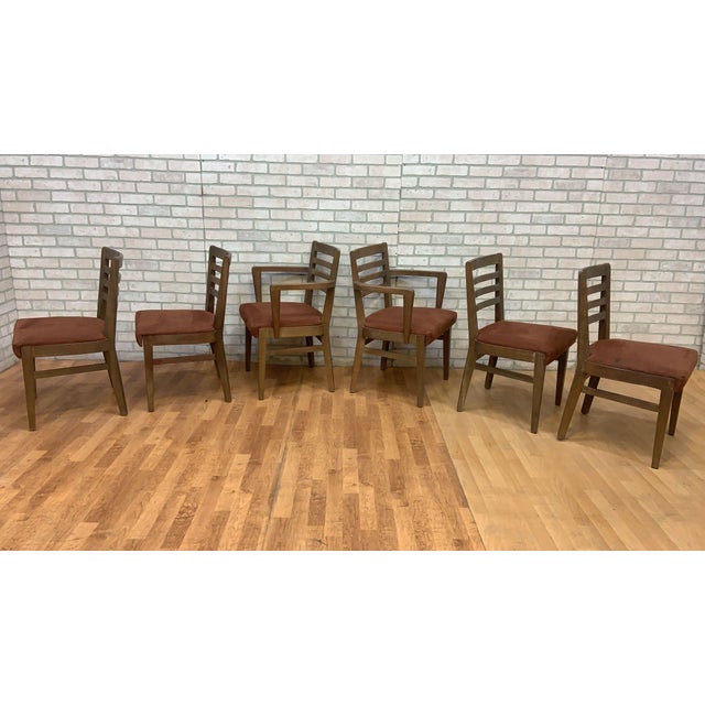 Mid Century Modern G-Plan Style Walnut Fold Down Dining Table and 6 ...