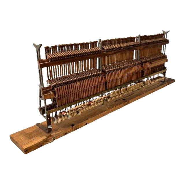 Vintage Framed Piano Keys and Keyframe | Chairish