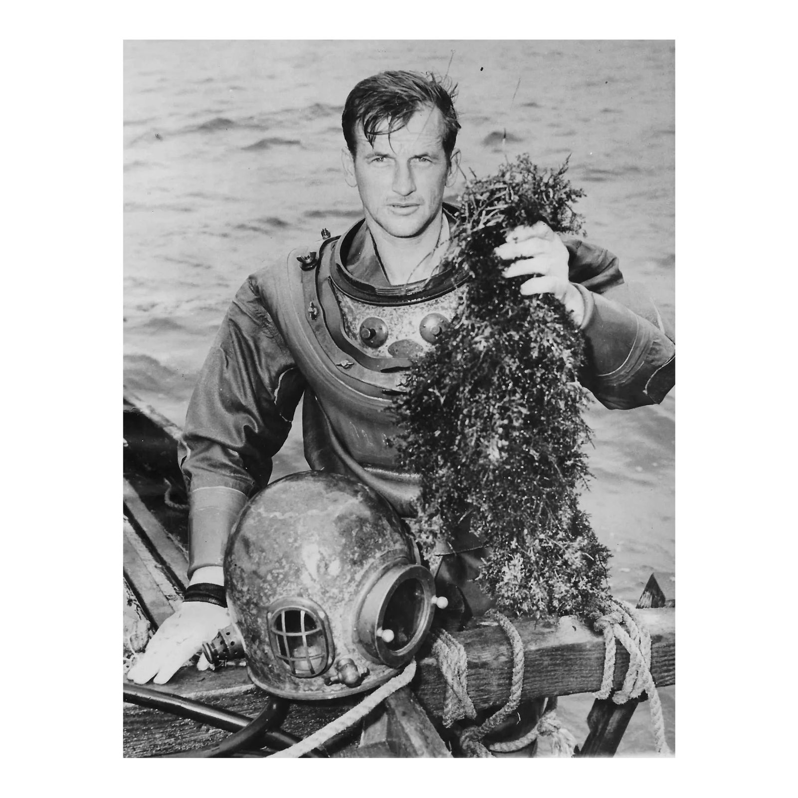 1943 Deep Sea Diver Photograph | Chairish