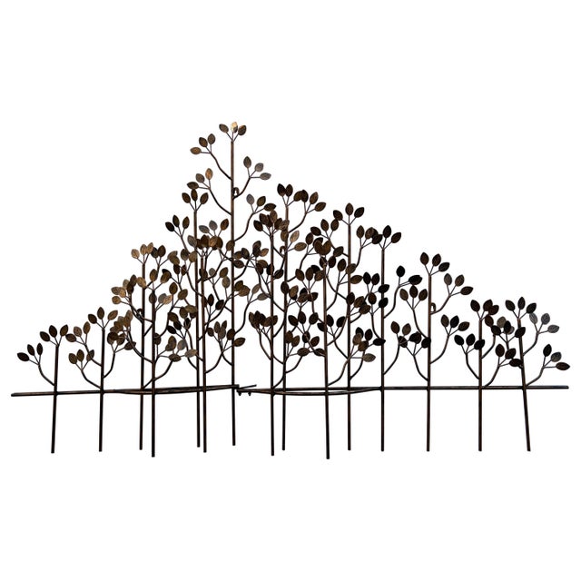 Large Mid Century Modern Tree Wall Sculpture | Chairish