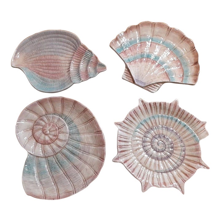 Vintage Fitz and Floyd Omnibus Sea Shells Nautical Appetizer Salad ...