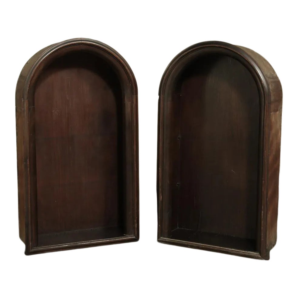 Pair Antique Arched Architectural Niches | Chairish