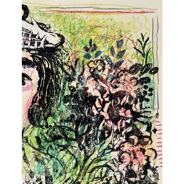 Marc Chagall, The Clown with Flowers, 1960, Lithograph | Chairish