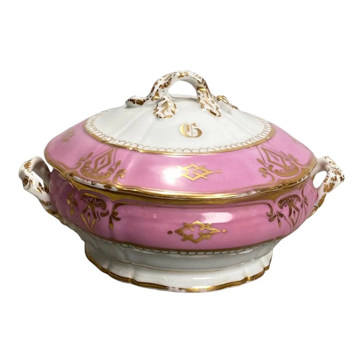 Circa 19th Century Paris Porcelain Covered Bowl, France | Chairish