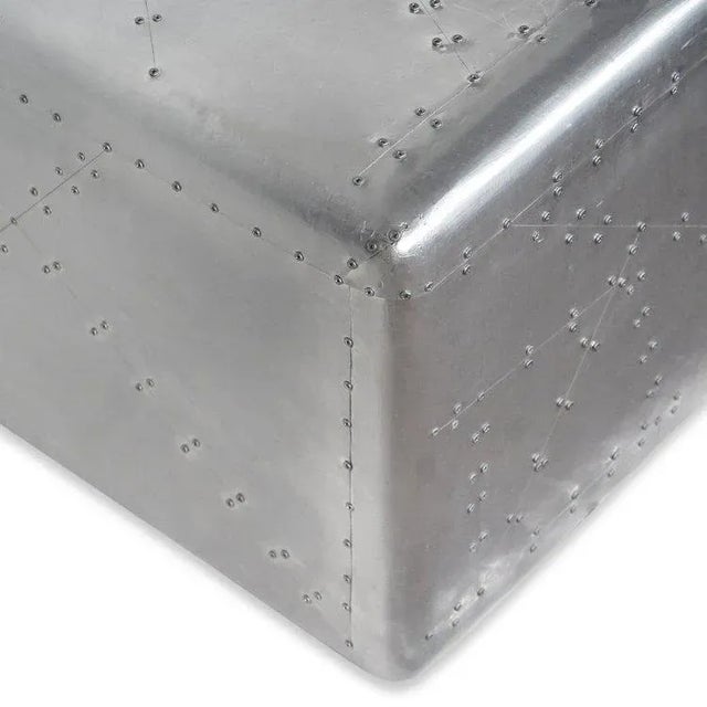 Aluminium Aviator Style Side Table | Chairish