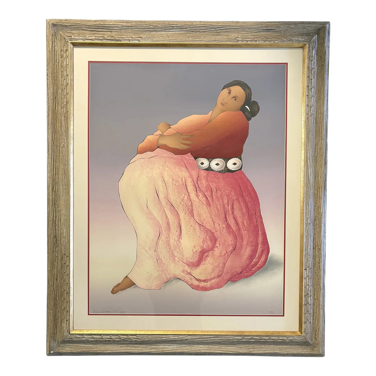 R. C. Gorman Lithograph "Khisani's Belt" | Chairish