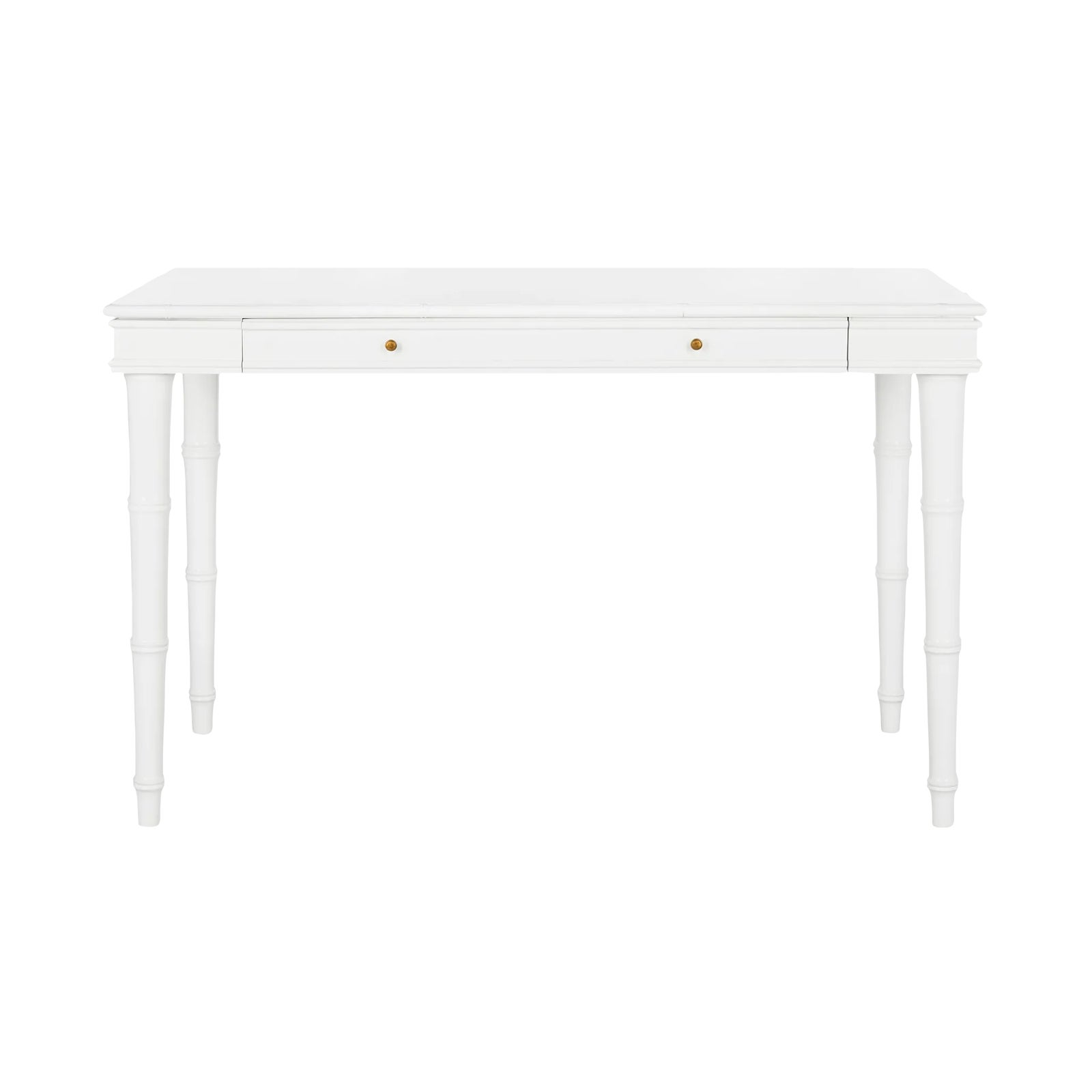 Modern Coastal Writing Desk in White | Chairish