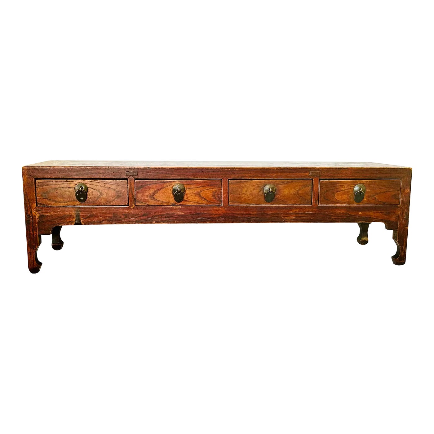 4 Drawer Low Asian Alter Table | Chairish