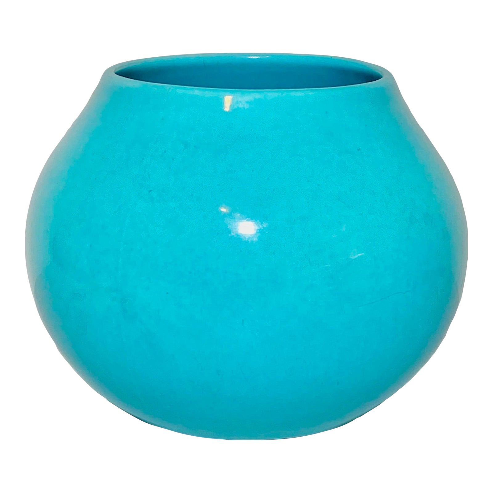 Antique Art Deco Red Wing Pottery Robbin’s Egg Turquoise Blue Vase ...