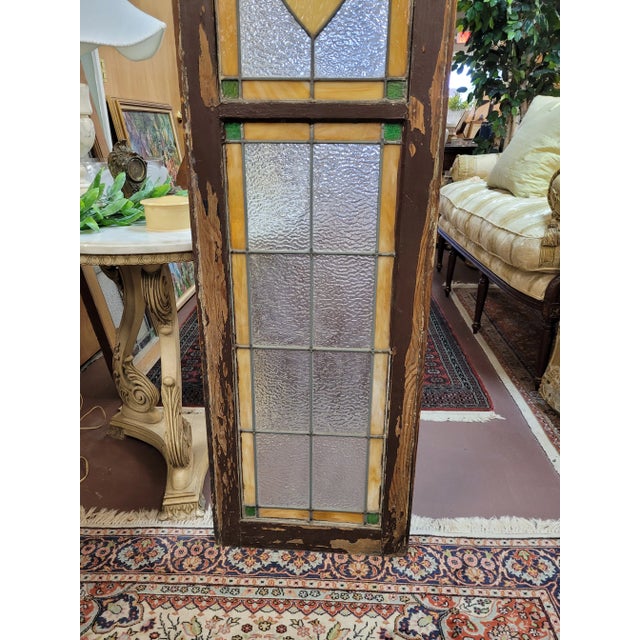 Antique Coat of Arms Stained Glass Window | Chairish