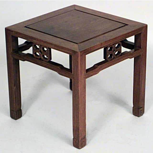 Asian Chinese Style Mid Century Square Teak Coffee Table | Chairish