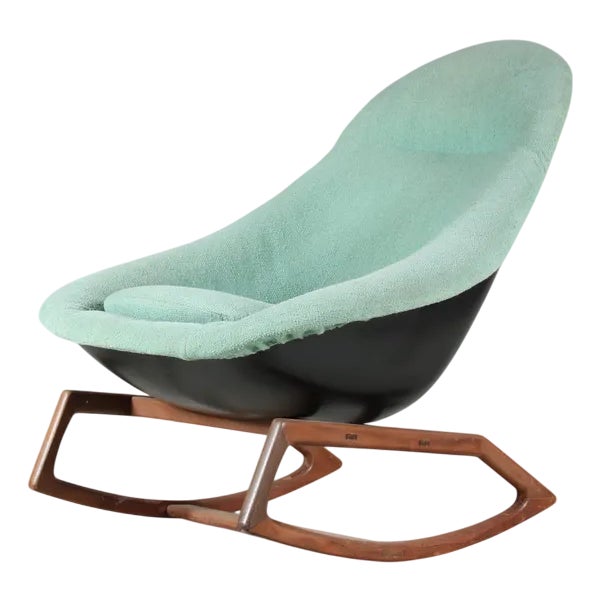 Vintage Gemini Rocking Chair by Walter S. Chenery for Lurashell, 1960s ...