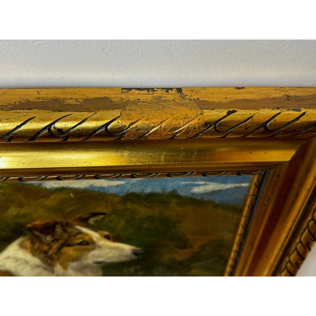 British 19th Century Oil Painting Rough Scottish Collie Dog by John ...