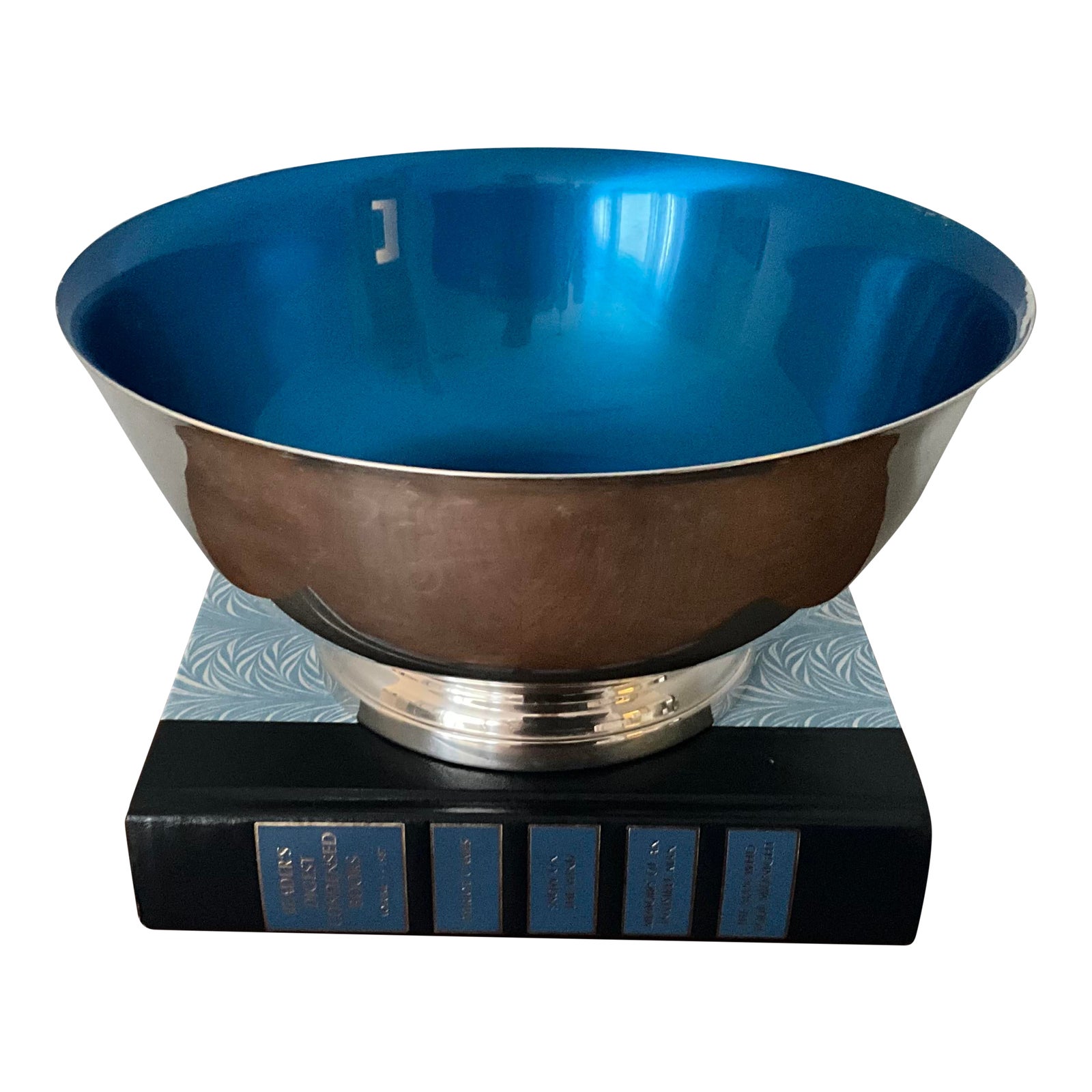 Mid 20th Century Gorham Silver Ep Paul Revere Bowl With Enamel Center ...